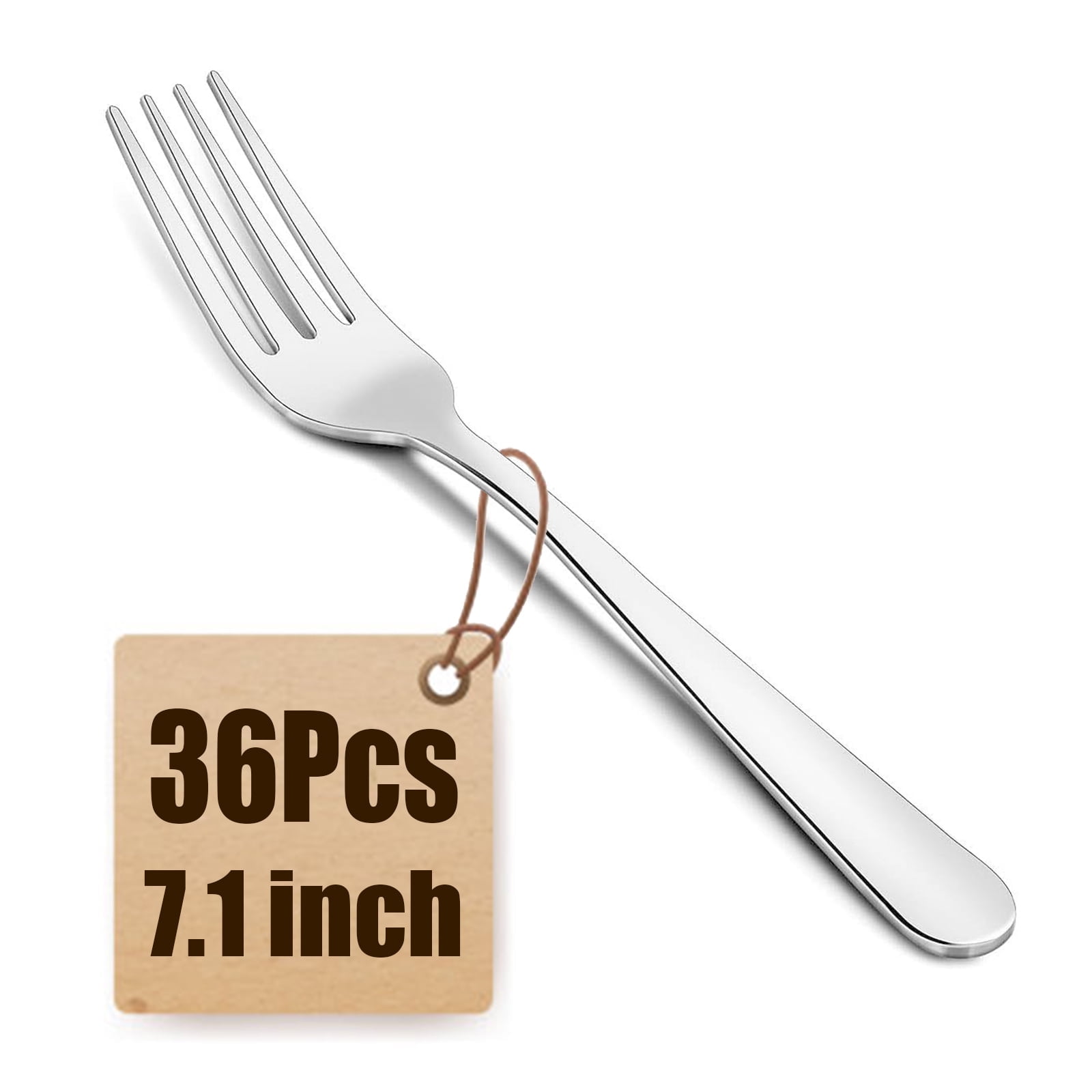 Bestdin 36 Pieces Dinner Fork Set, 7.1" Stainless Steel Table Forks ...