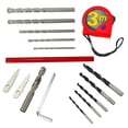 Adjustable Hole Saw Cutter Kit 1-5/8" to 8"（40-200mm） with ABS Dust ...