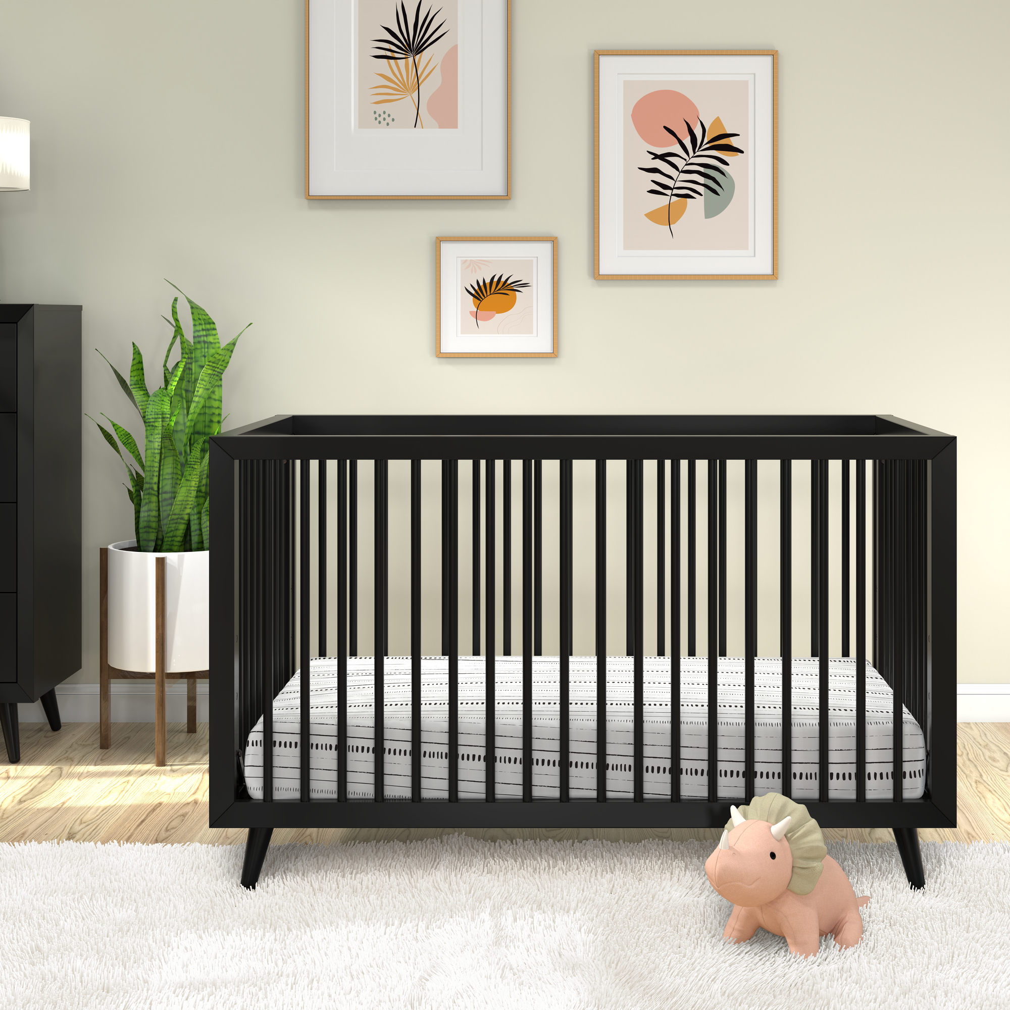 Child Craft Cranbrook 4-in-1 Convertible Baby Crib, Black Ebony ...