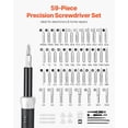 Magnetic Precision Screwdriver Kit (59-Piece) – Ideal for Computer ...