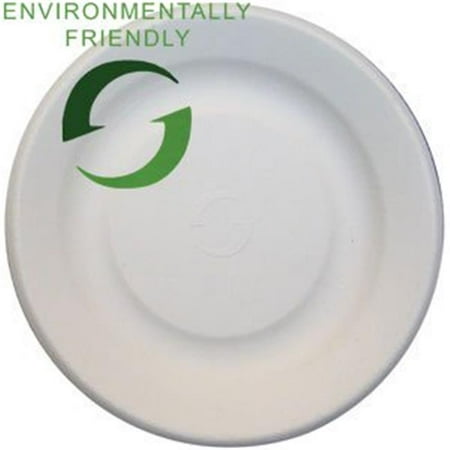 Green Wave International TW-POO-001 PE 6 in. Bagasse Biodegradable ...
