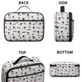 Cow and Text White Pattern Insulated Lunch Bag Teens,Bento School Lunch ...