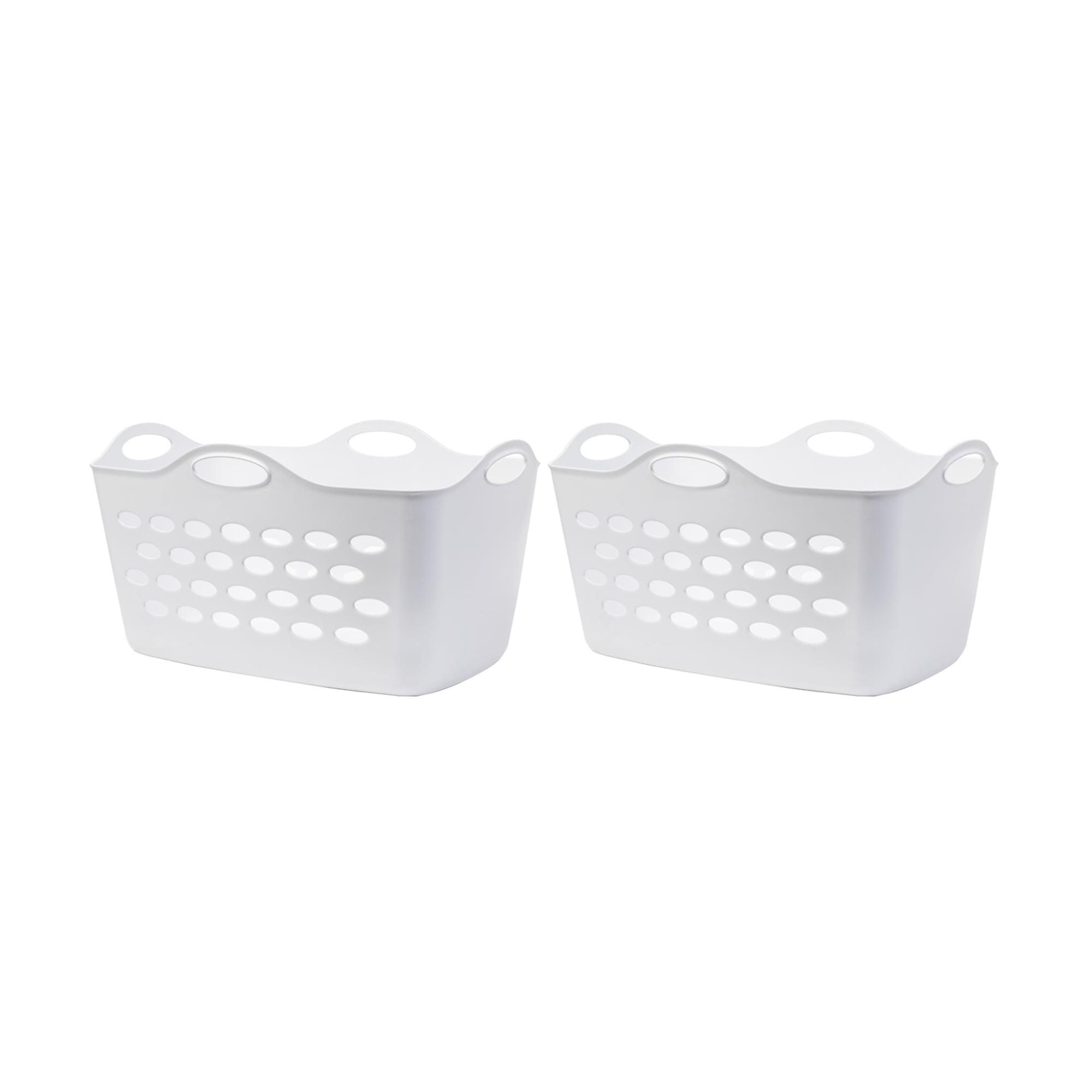 Mainstays Rectangular Flex Laundry Basket, 2 Pack - Walmart.com