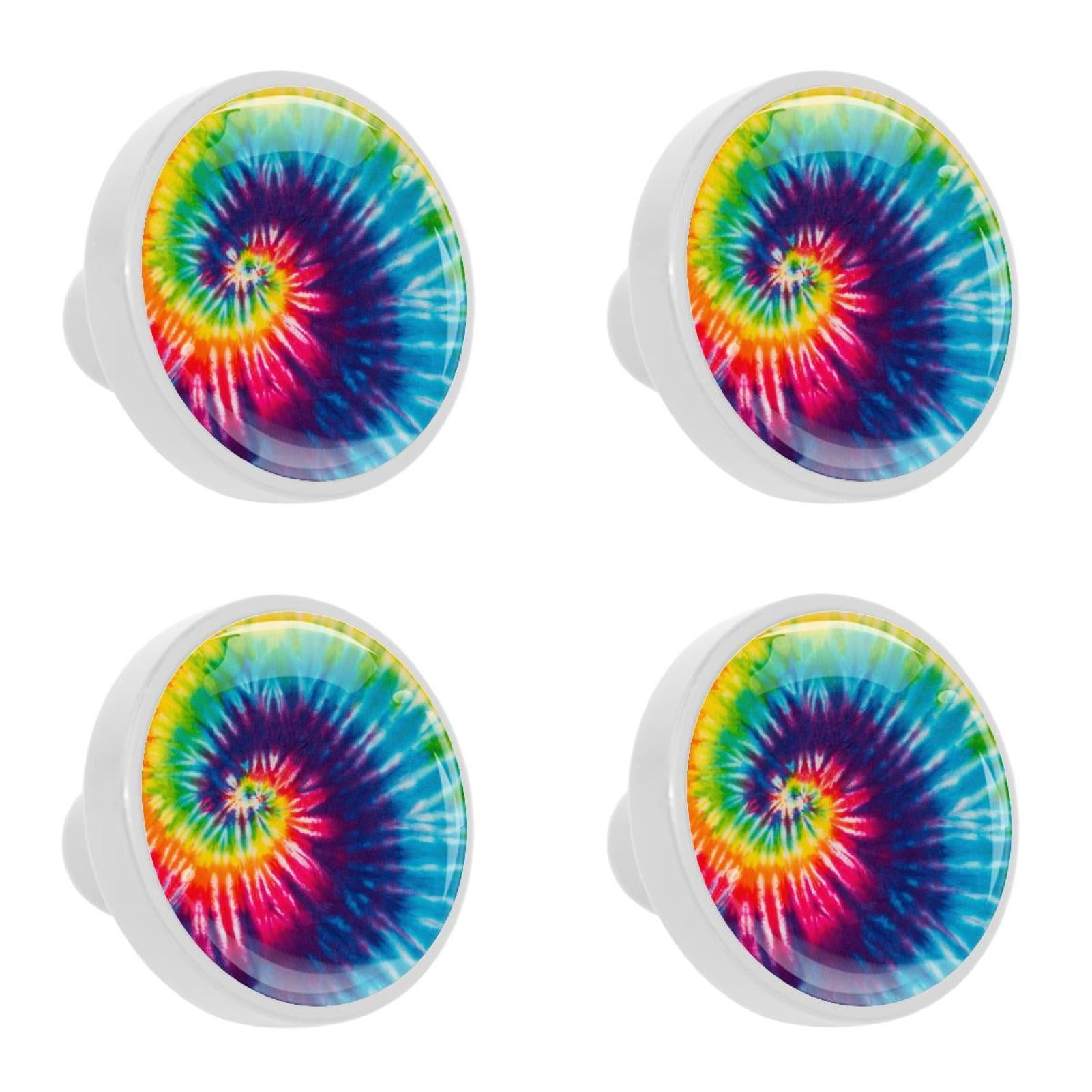 4 Pcs Watercolor Rainbow Knobs for Kitchen Cabinet Cupboard Dresser ...