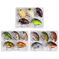 5Pcs Small Fishes Fishing Lures Artificial Baits Topwater Crank ...