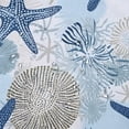 ARISTURING Starfish Sea Urchin Waterproof Shower Curtain for Home ...