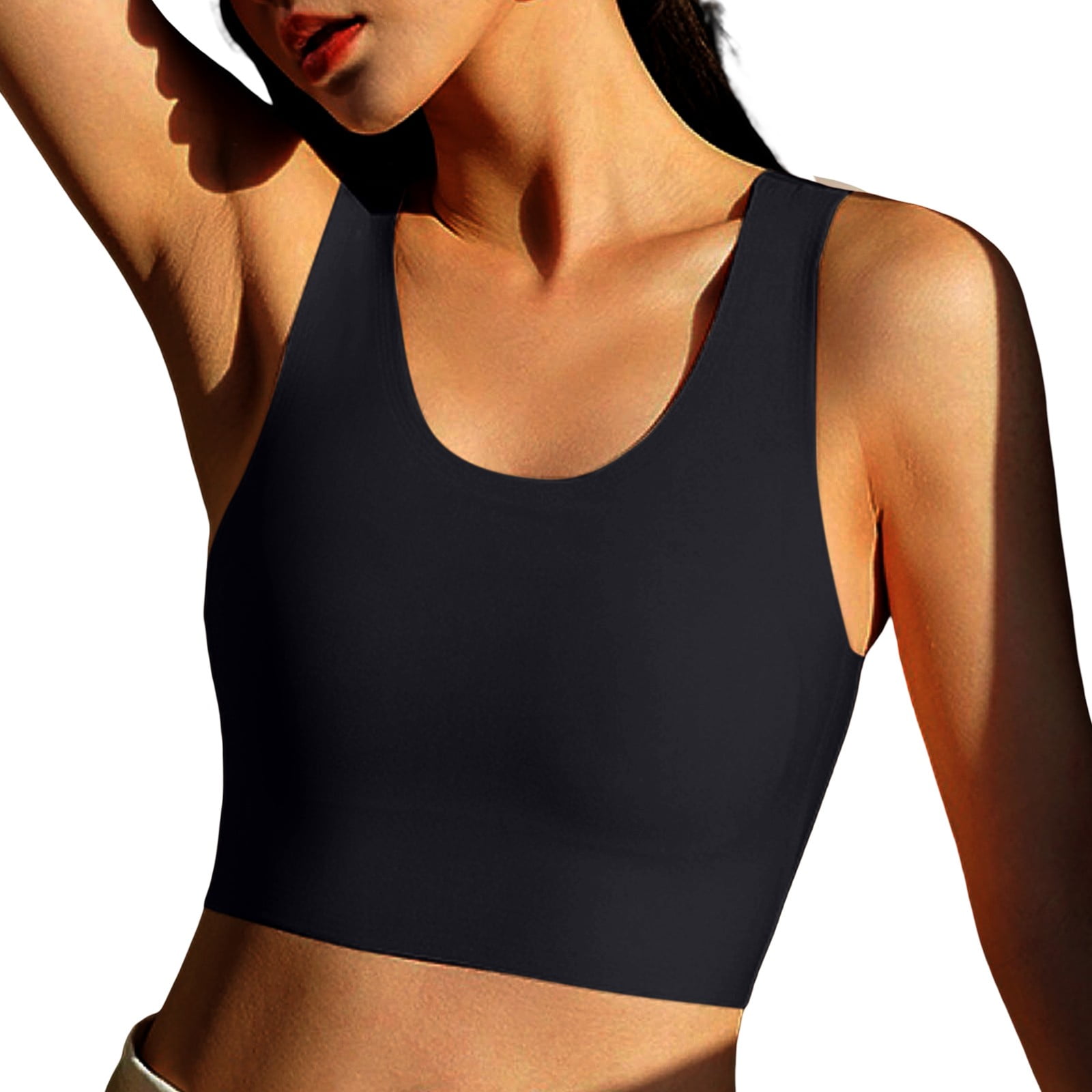 Click here for Manxivoo Color Block Sports Bra Women Back Support... prices