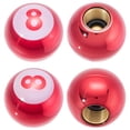 4Pcs Plstic Tire Valve Stem Caps with Brass Findings Round with Number ...