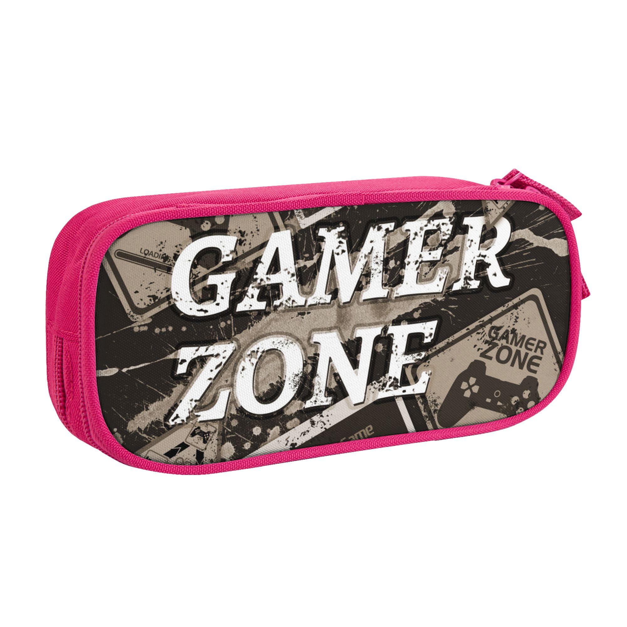 TEQUAN Large Capacity Pencil Case, Retro Graffiti Gamer Zone Pattern ...