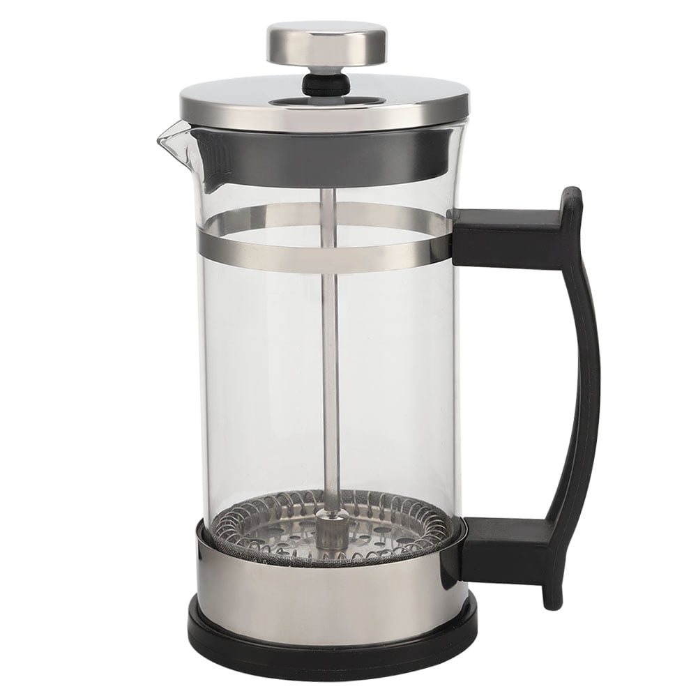 Delaman Stainless Steel Glass Coffee Pot French Press Filter Pot Clear ...