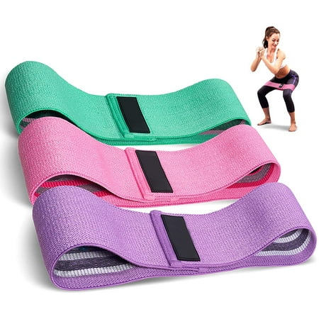 Resistance Hip Bands, Fitness Bands Set Yoga belt in 3 tensile ...