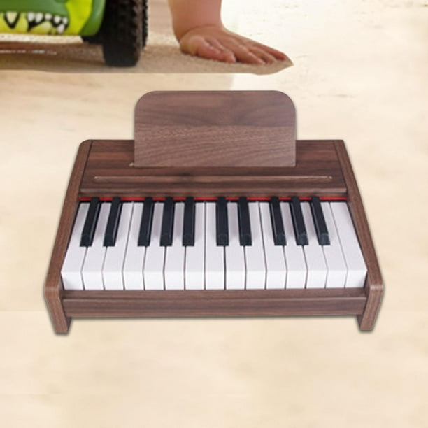 Teclado de Piano para Niños perfecl juguete digital piano de madera 25 ...