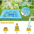 "Allaugh 67"" Backyard Water Toy: Splash Mat Sprinkler & Wading Pool ...