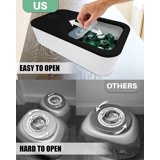 Skywin Laundry Pod Container with Sliding Lid - 2 Pack Stylish Laundry ...