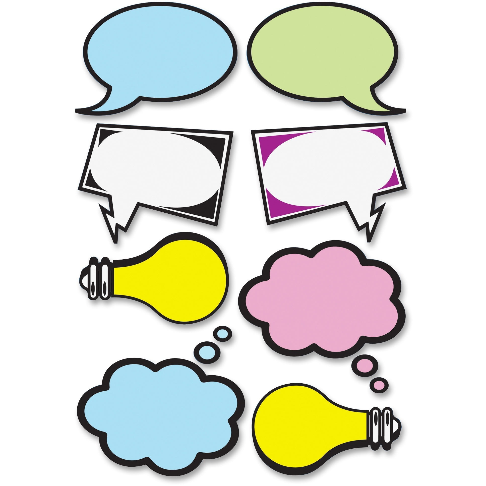 Ashley, ASH10137, Speech Bubbles Dry Erase Magnets, 1 Set - Walmart.com