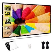 VIVO 100" Projector Screen 16:9 Projection HD Manual Pull Down Home ...