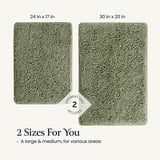 Bathroom Rugs Sets 2 Piece 24x17+30x20 Inch,Plush Bath Mat Set Quick ...
