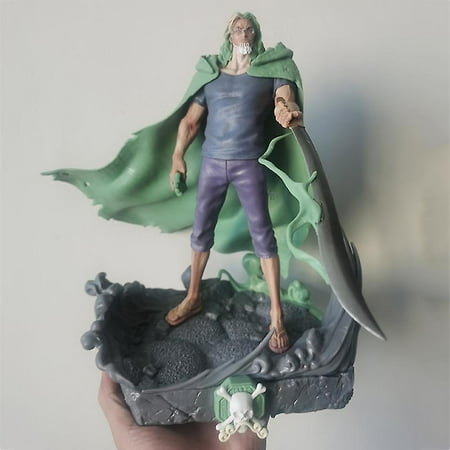 without box28cm Anime One Piece Figure Gk Silvers Rayleigh Action ...