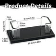 Acrylic Business Card Holder with Black Base Display Stand for Desk ...