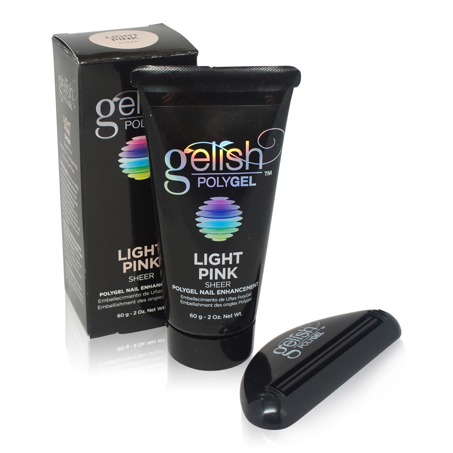 Gelish PolyGel Professional Nail Enhancement Light Pink Sheer Shade, 2 ...