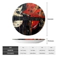Cauagu Abstract Skull Guitar Art Print Bone China Decorative Plate ...