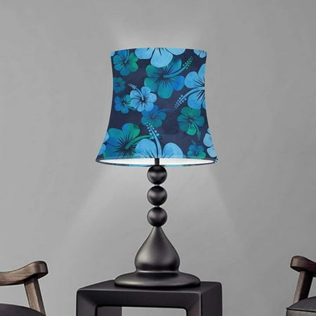 Floral Style Cylindrical Lamp Shade Tropical Plants Washable Lamp Shade ...