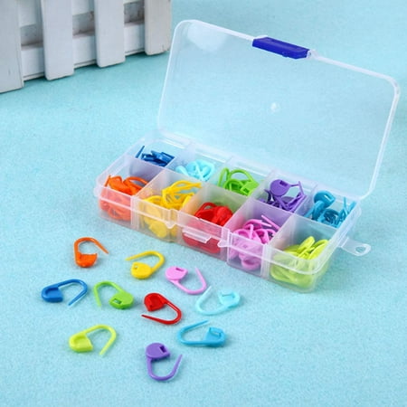 120Pcs Stitch Marker Colorful Knitting Needle Markers Plastic Knitting ...