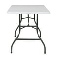 Mainstays 5 Foot Centerfold Folding Table, White - Walmart.com
