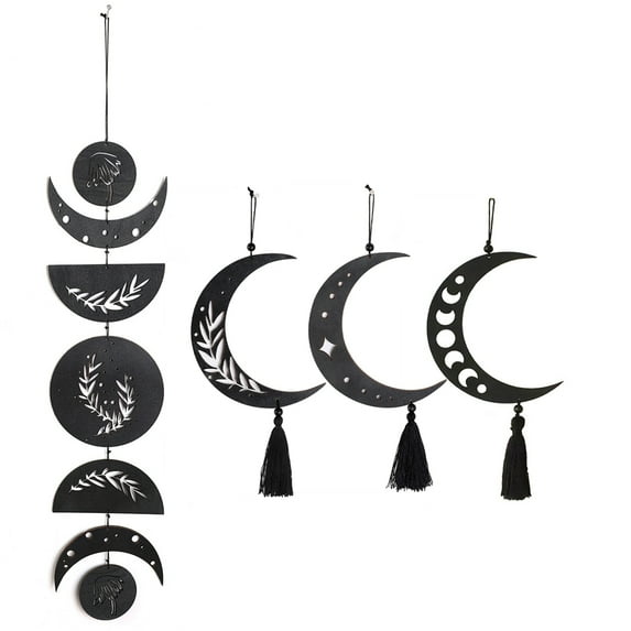 Xmarks Moon Phase Wall Hanging Boho Decor Garland Moons Hanging Art ...