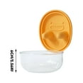 2-In-1 No-Mess Snack Container, with Fingertip Covers Reusable Box ...