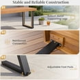 Hommoo Set of 2 Acacia Wood Outdoor Patio Benches, 48" Dining Bench ...