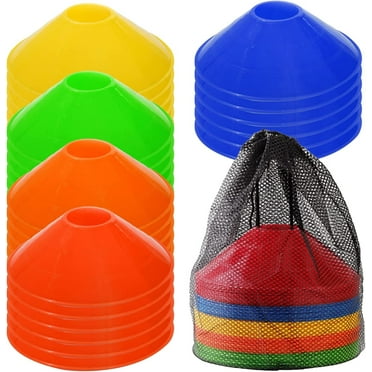 Cyfie 50pcs Soccer Cones, Agility Drills, Football, Basketball, Training, Kids Adults Practice ...