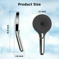 Hopopro 3 Settings Showerhead With Headheld Handheld Showerhead For
