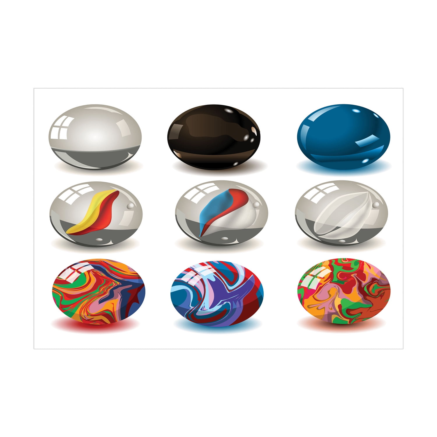 Ambesonne Pearls Jigsaw Puzzle, Marbles Bubble Art, Heirloom-Quality ...