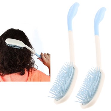 LYUMO 15 inch Long Reach Hair Brush Long Handle Soft Comb and Brush ...