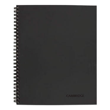 Cambridge Wire bound Business Notebook, Wide/Legal Rule, Black Cover, 8 ...