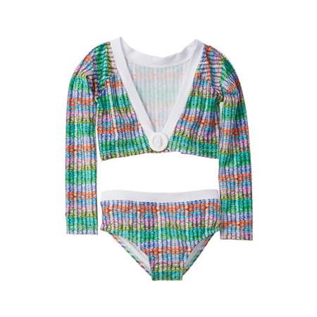 Azul Swimwear Ripple Effect Rash Guard Multi, 7 | Walmart Canada