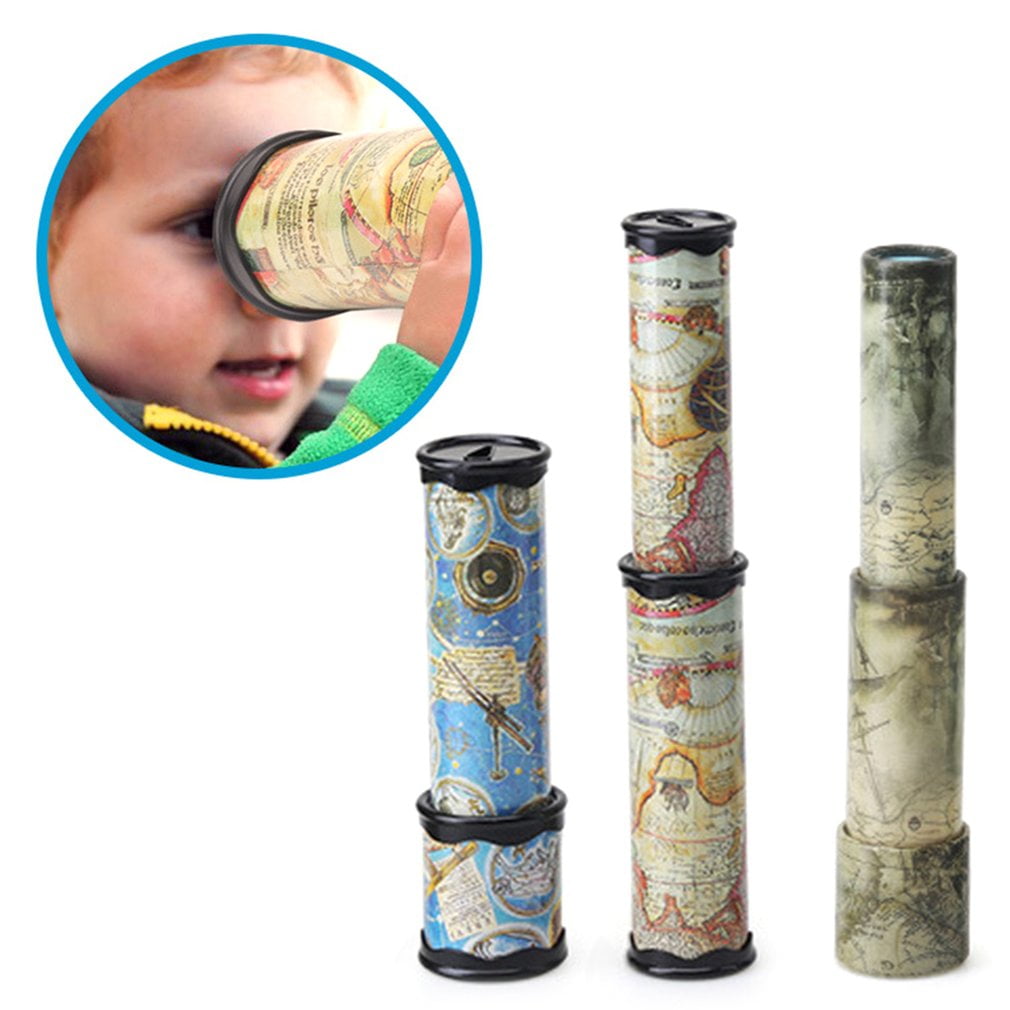 Magic Plastic Kaleidoscope Kids Children Educational Toy Fancy Colored ...