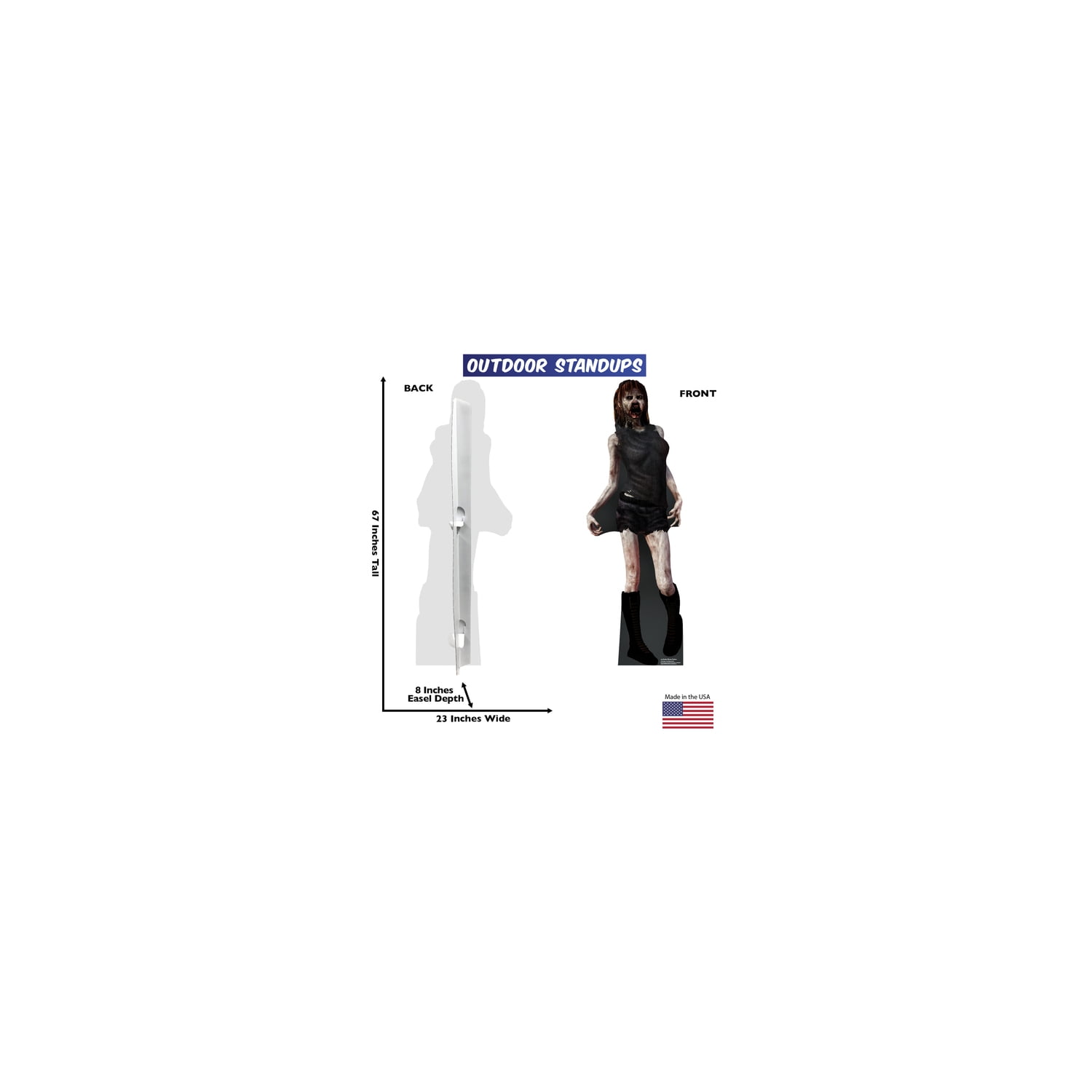 Zombie Woman Outdoor Standee - Walmart.com