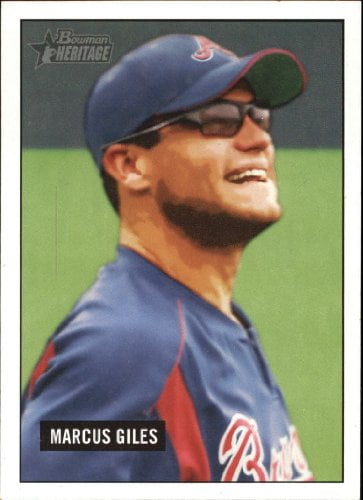 2005 Bowman Heritage #201 Marcus Giles MLB Baseball Trading Card ...