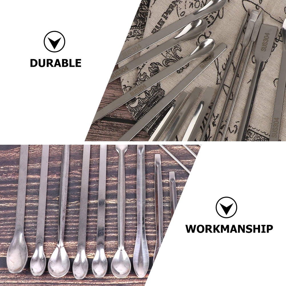 Buy Frcolor Spatula Spoon Laboratory Sampling Micro Chemistry ...