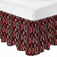 Abstract Art Bed Skirt King Size 18 Inch Drop, Modern Diamond Patterns ...