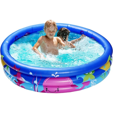Kiddie Inflatable Swimming Pool for Kids, Inflatable Pool Blow Up Pool ...