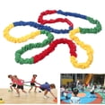 Colorful Elastic Activity Band For Group Play - 4 Color Spliced Fleece ...