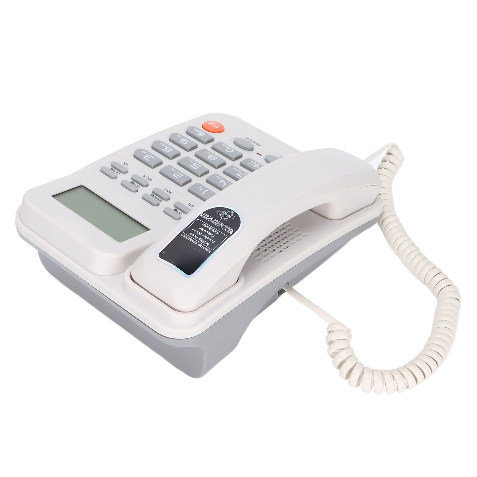 Teléfono fijo, KXT2026CID Teléfono de oficina Teléfono con identificador de llamadas Teléfono de ...