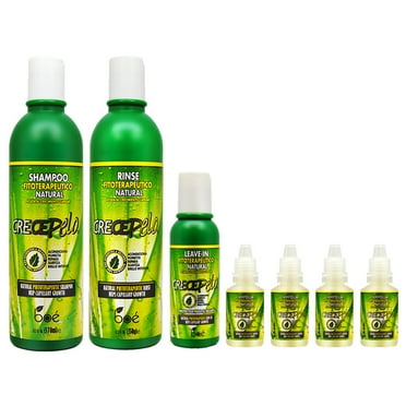 BOE Crece Pelo 5 Piece Hair Care Set with Tote Bag, 100% Natural ...