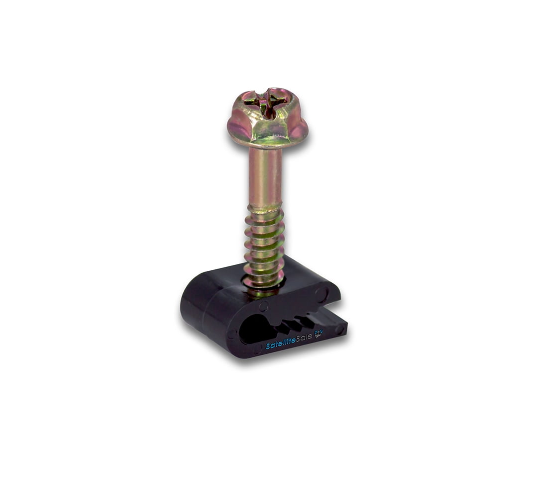 SatelliteSale Single Ground Screw Black Clips for Single Antenna ...