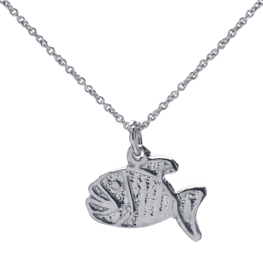 Sterling Silver Lucky Fish Charm - Walmart.com