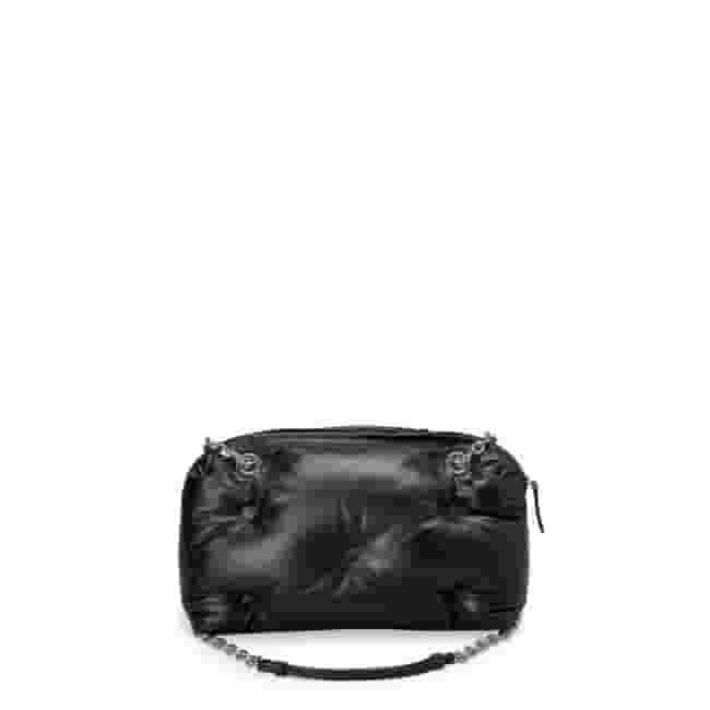 MAISON MARGIELA Glam Slam Bowling Black Leather Tote MAISON MARGIELA Glam Slam Bowling Black Leather Tote