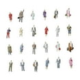 25 Piece Colorful Plastic Miniature People Figurines For Model Railroad ...